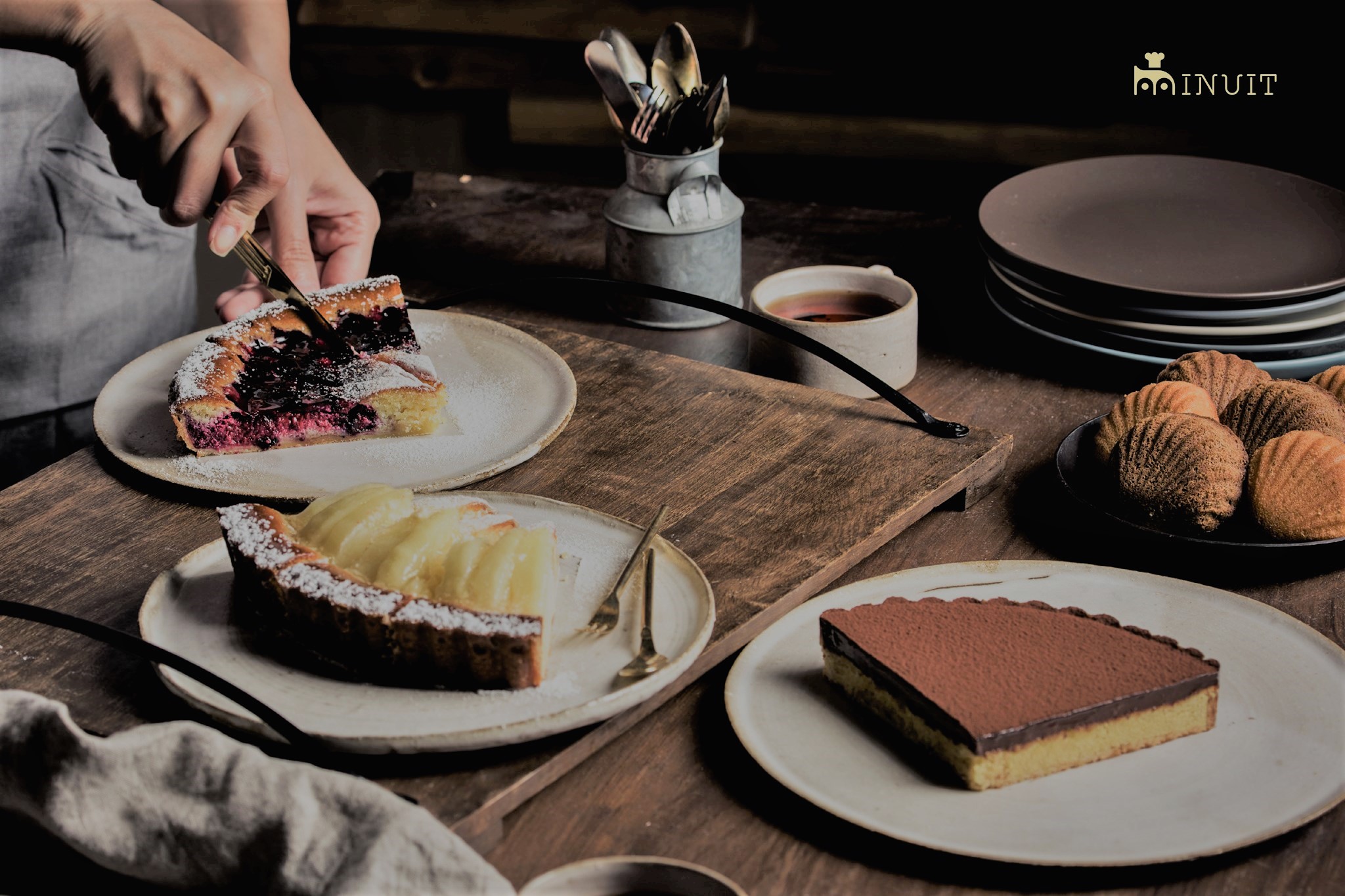 深夜裡的法國手工甜點